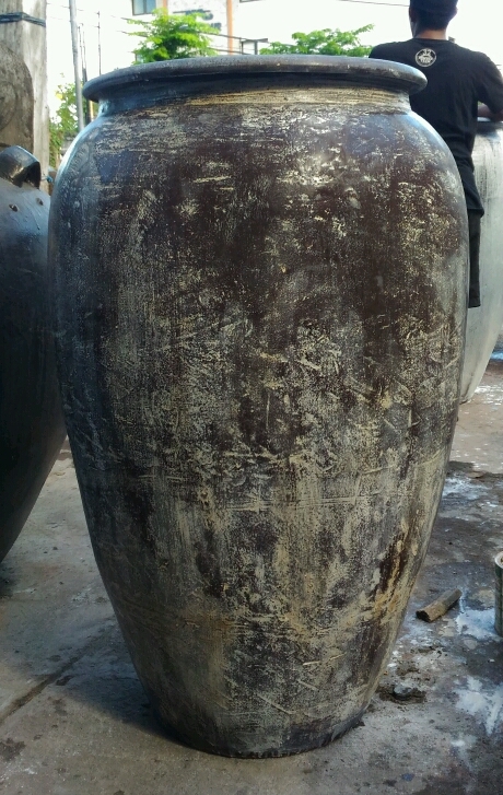 Pot Blong Glaze White Wash 207 - Glazed pottery in bali